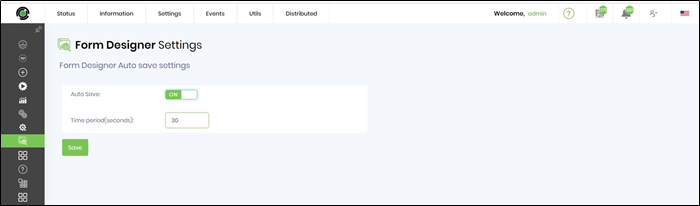 Forms Designer Settings - FlowWright