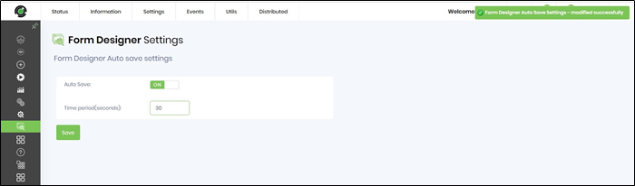 Forms Designer Settings - FlowWright
