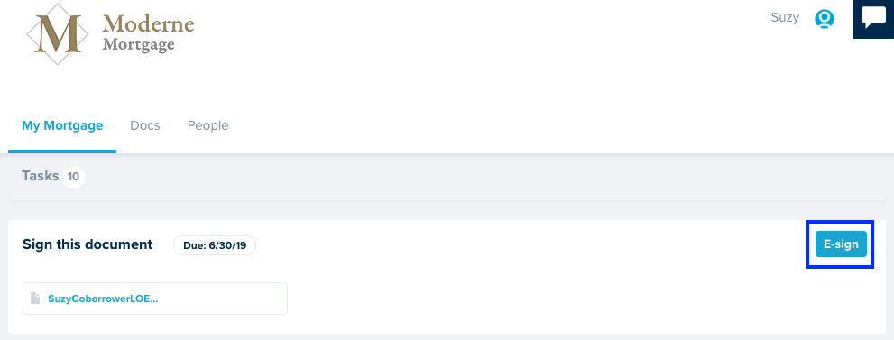 Signing a document using DocuSign - Maxwell