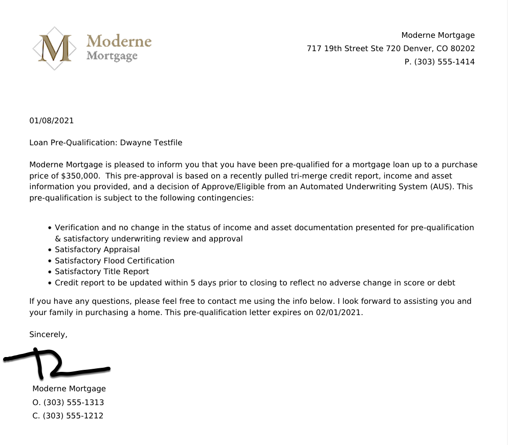 Downloading Pre-Qual/Pre-Approval Letter - Maxwell