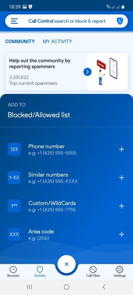 What is the easiest way to block or allow any number in Call Control ...