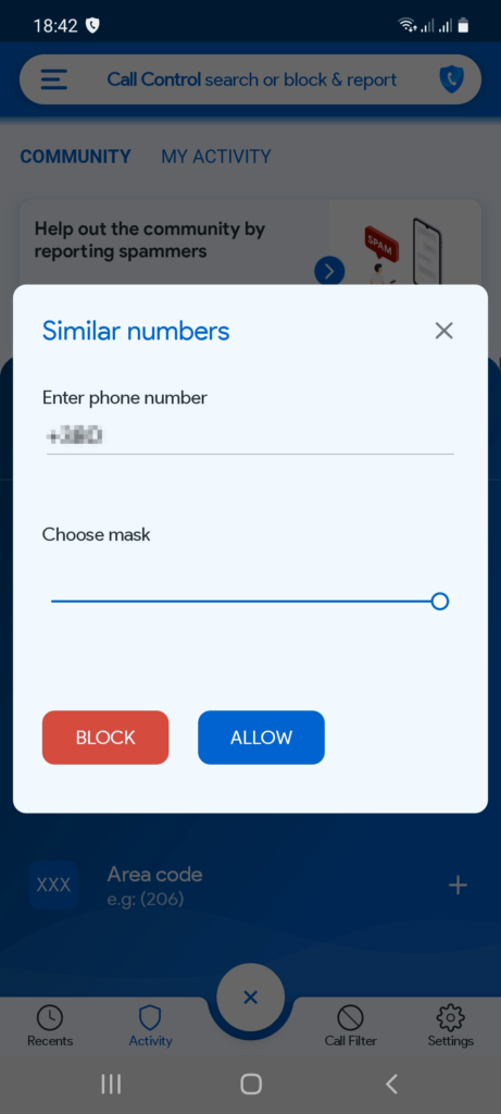 What is the easiest way to block or allow any number in Call Control ...