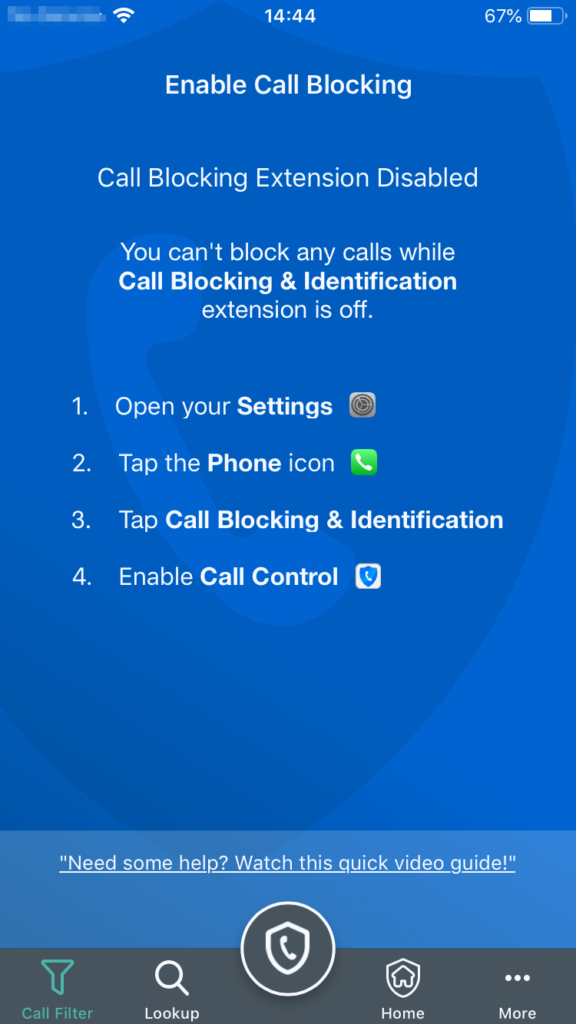 How to enable Call Control in iOS. - Call Control