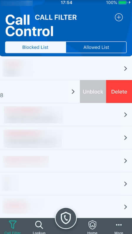 How to delete a number from the blocked list with Call Control - Call Control