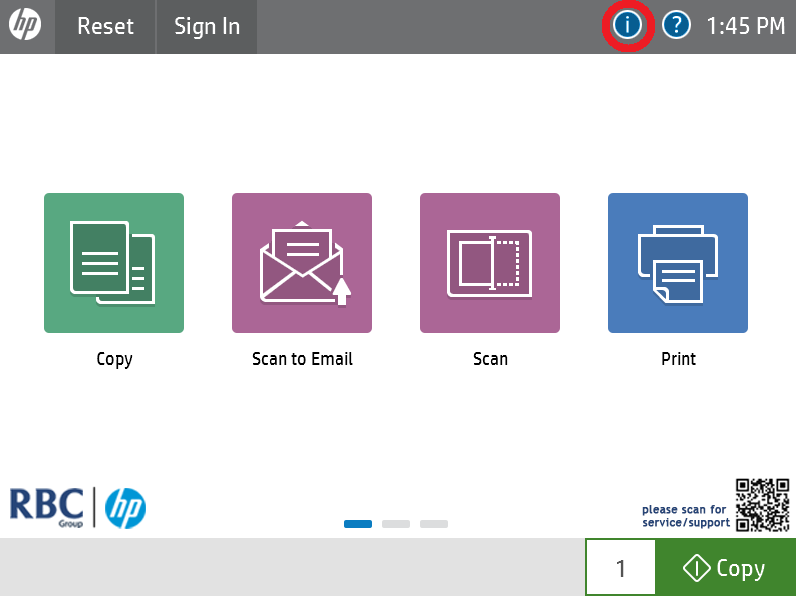 How to find the printer's IP Address - HP - RBC Business Solution Pty Ltd
