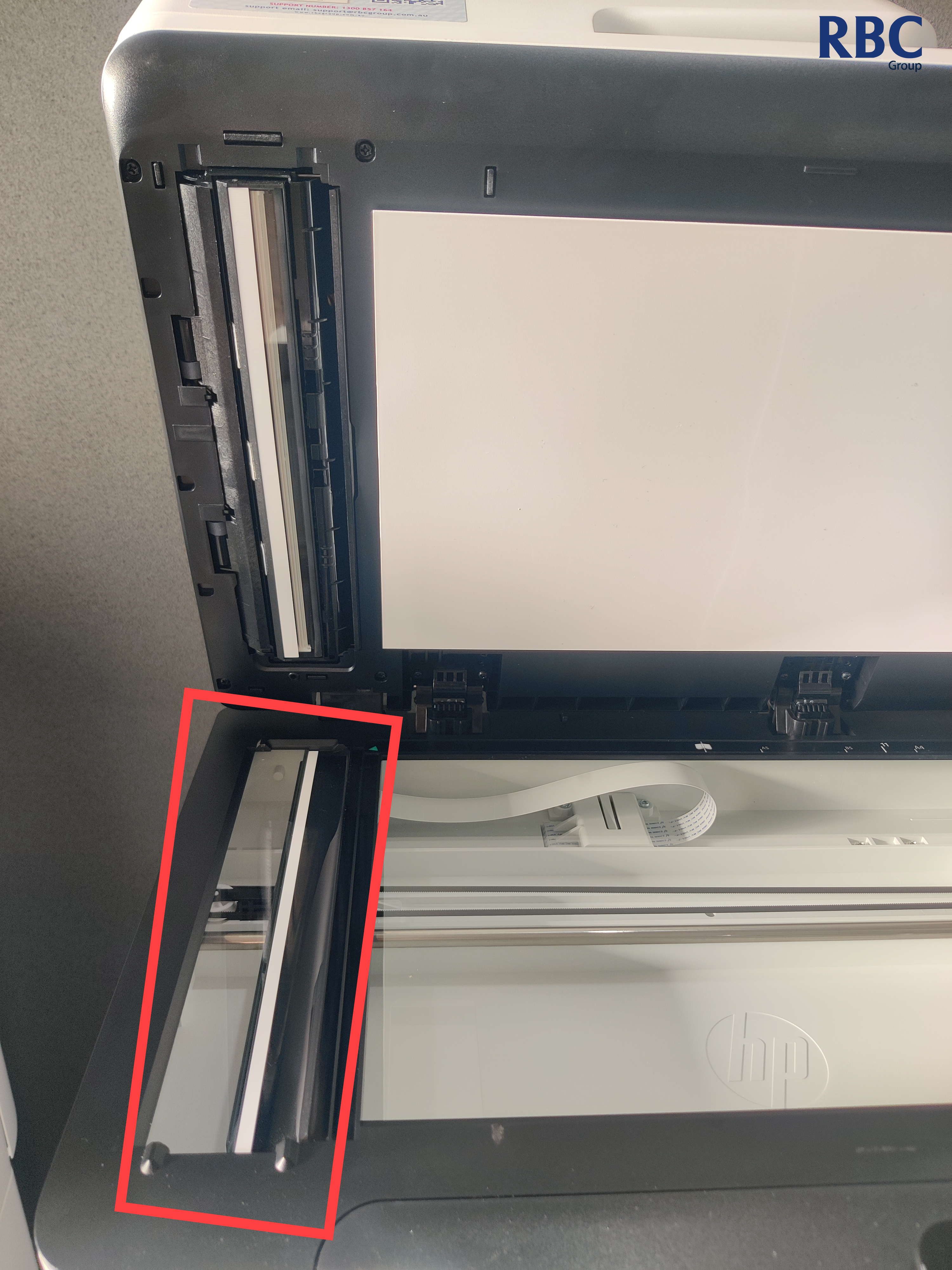 HP lines on page when scanning or copying - RBC Business Solution Pty Ltd
