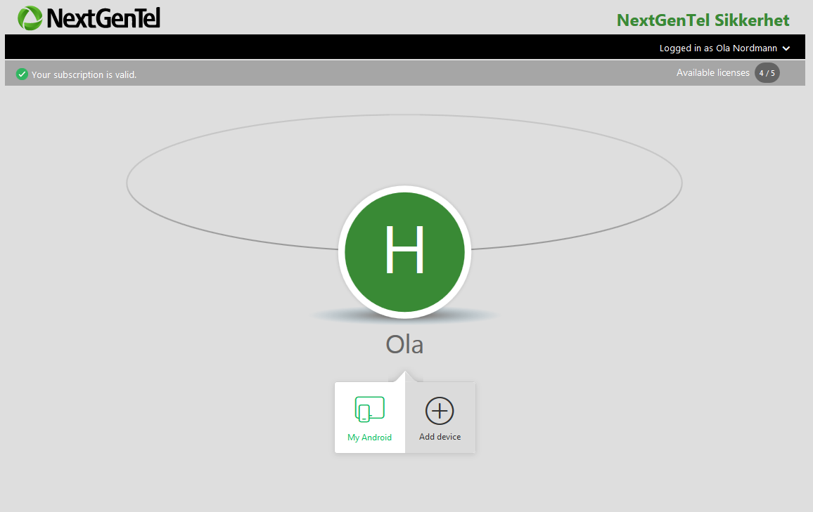 Sikkerhetspakken - NextGenTel Hjelp