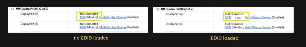 EDID Management - Pixera