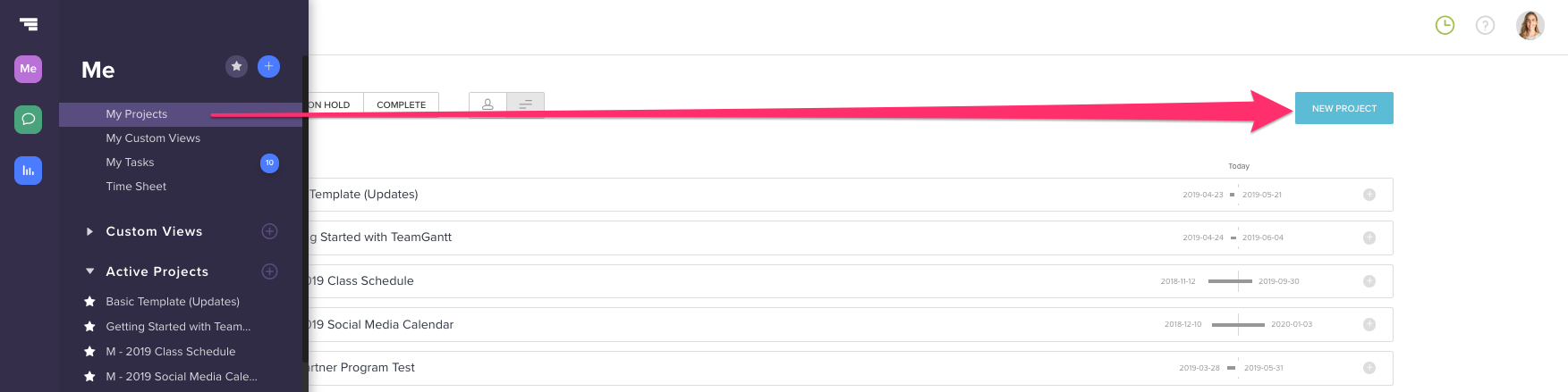 Why Can t I Create A New Project TeamGantt Support