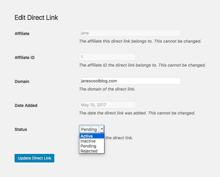 Direct Link Tracking Installation and Usage - AffiliateWP