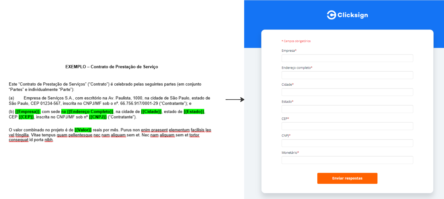Como criar um modelo de documento?
