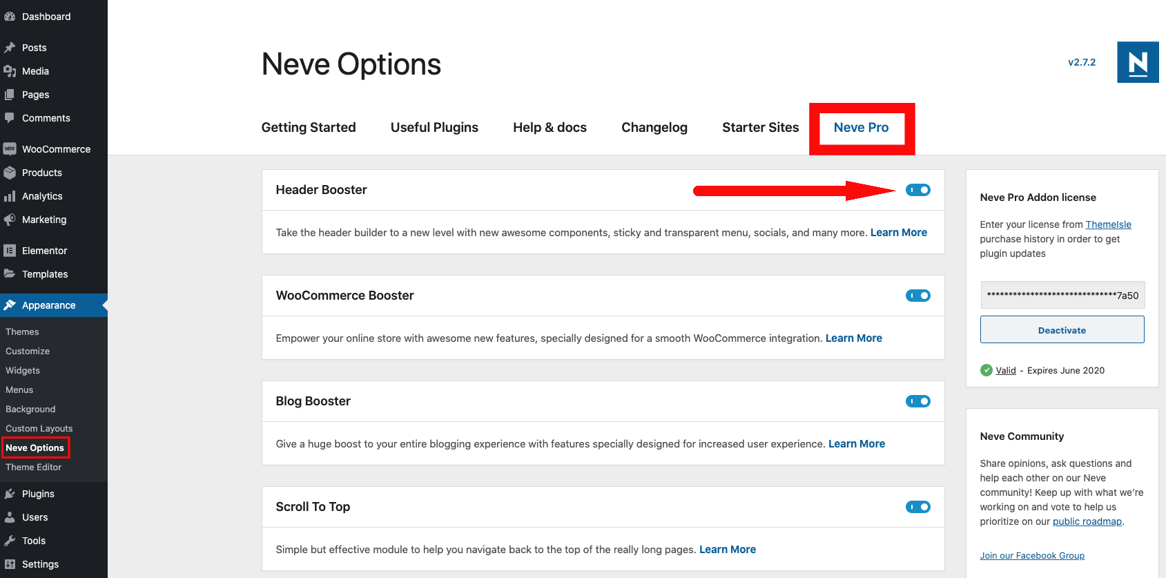 Header Booster Module Documentation - ThemeIsle Docs