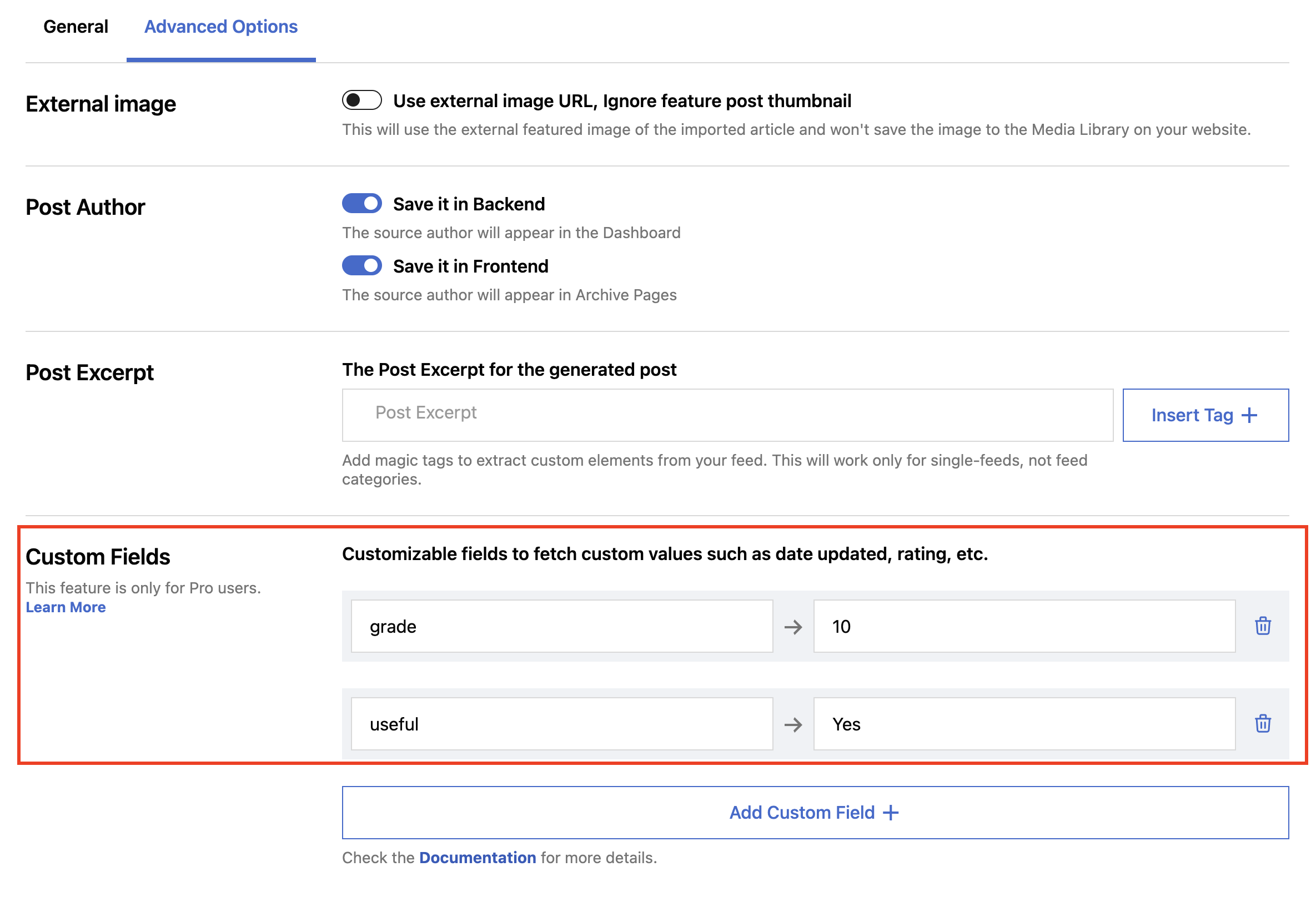 How to use Feed to Post feature in Feedzy - ThemeIsle Docs