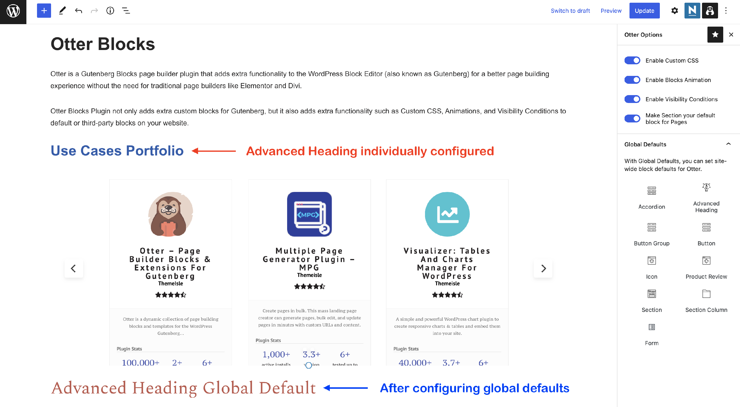 Otter Blocks documentation - ThemeIsle Docs