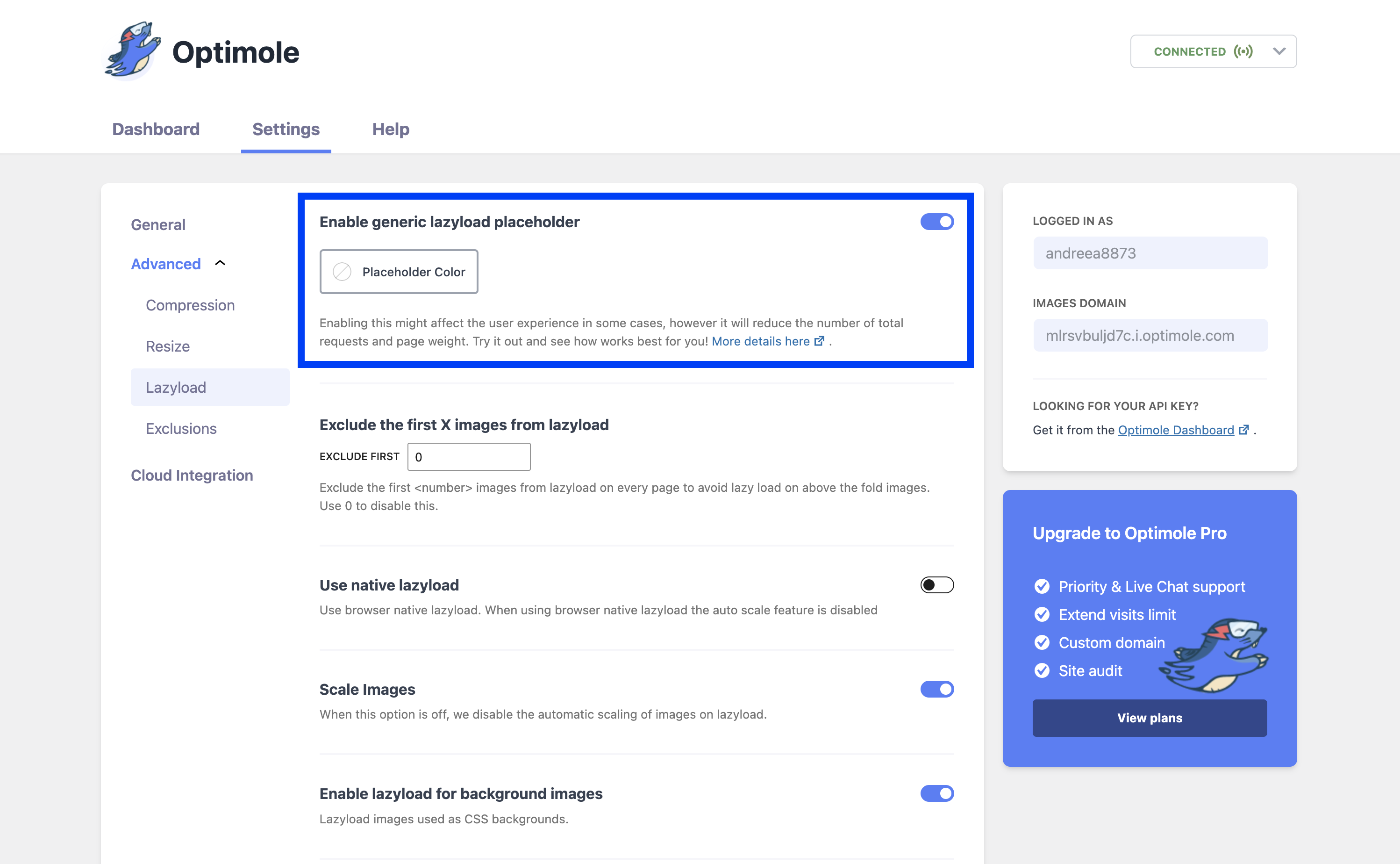 Lazy Load "Generic Placeholder" - Optimole documentation