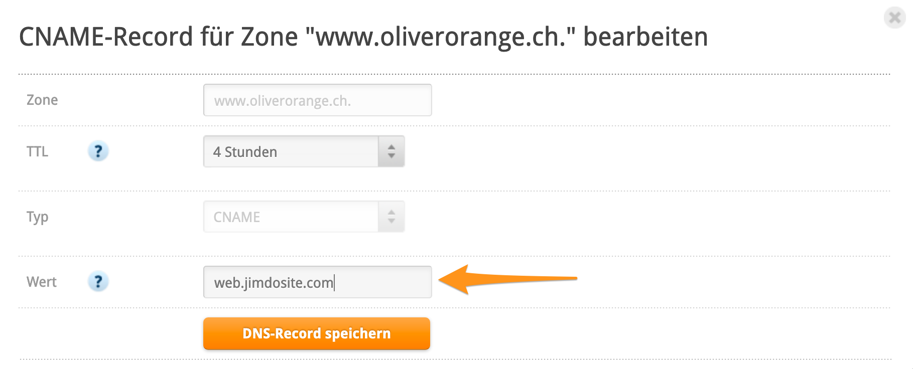 Jimdo mit einer Domain verbinden