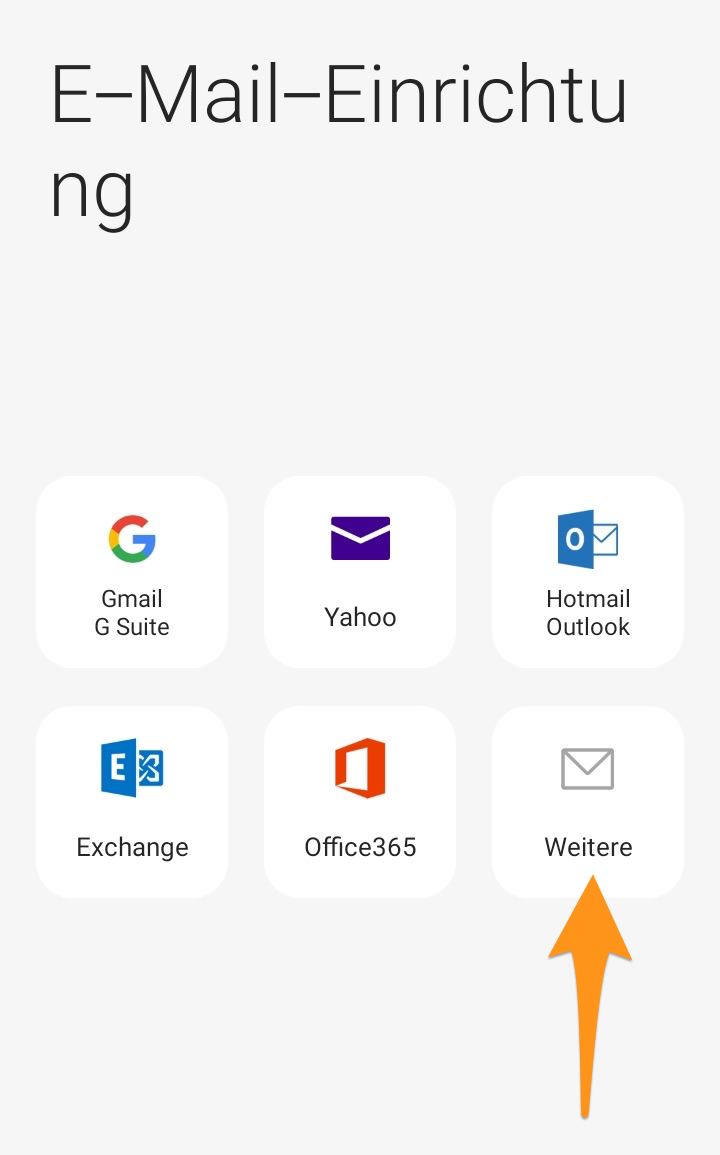 Android Samsung Mail | cyon-Support