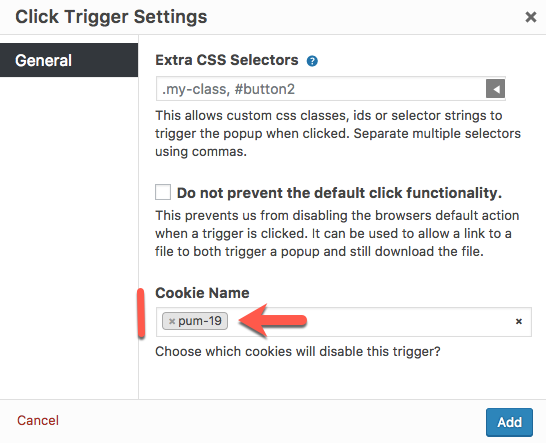 Cookie Settings - Popup Maker