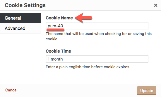 Cookie Settings - Popup Maker