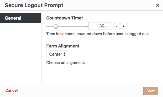 Secure Idle User Logout-Plugin Introduction And Option Settings - Popup Maker