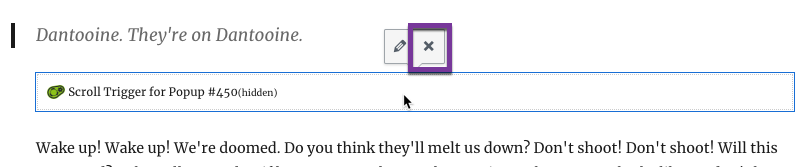 Shortcode: Scroll Trigger Point - Popup Maker