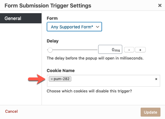Cookie Settings - Popup Maker