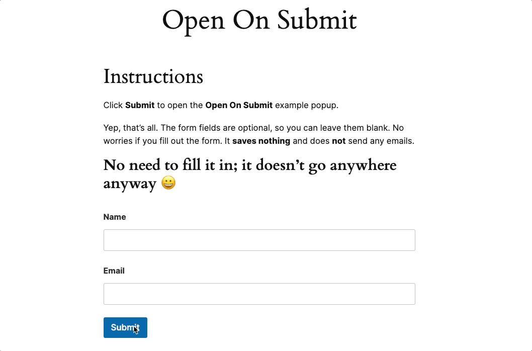 Form Submission Trigger - Popup Maker Form Submission Trigger - Popup Maker