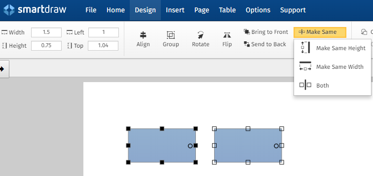 Make Same SmartDraw