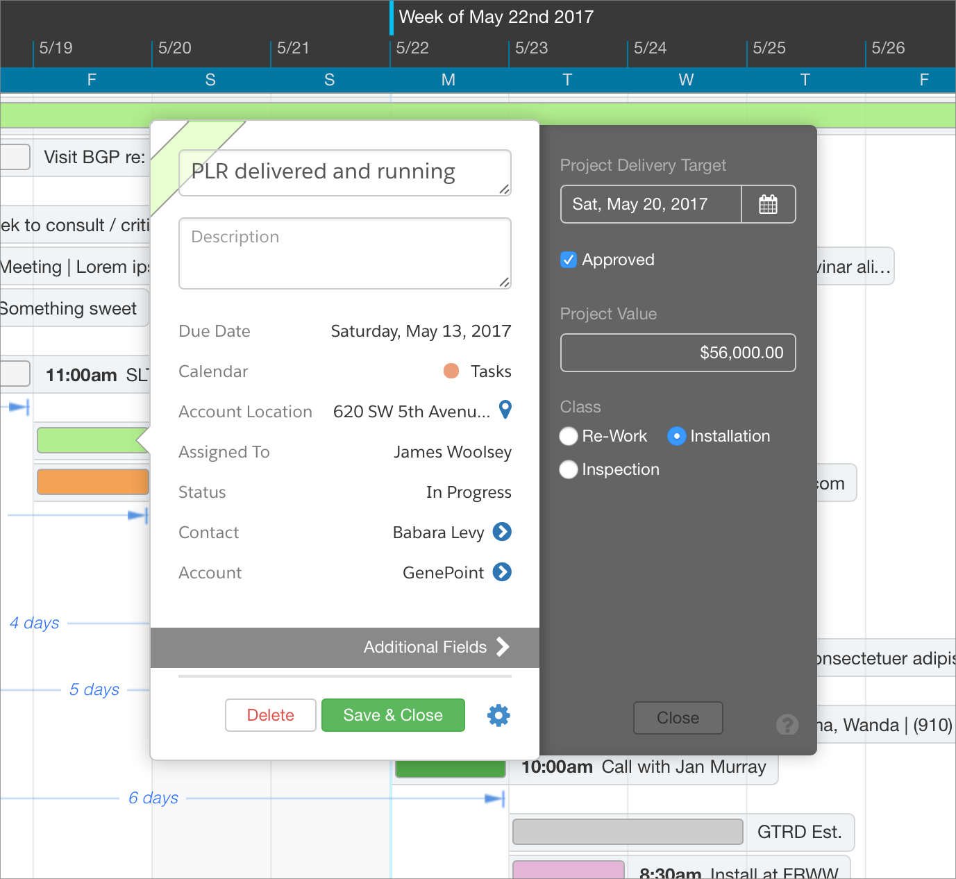 Custom Fields Dayback Documentation