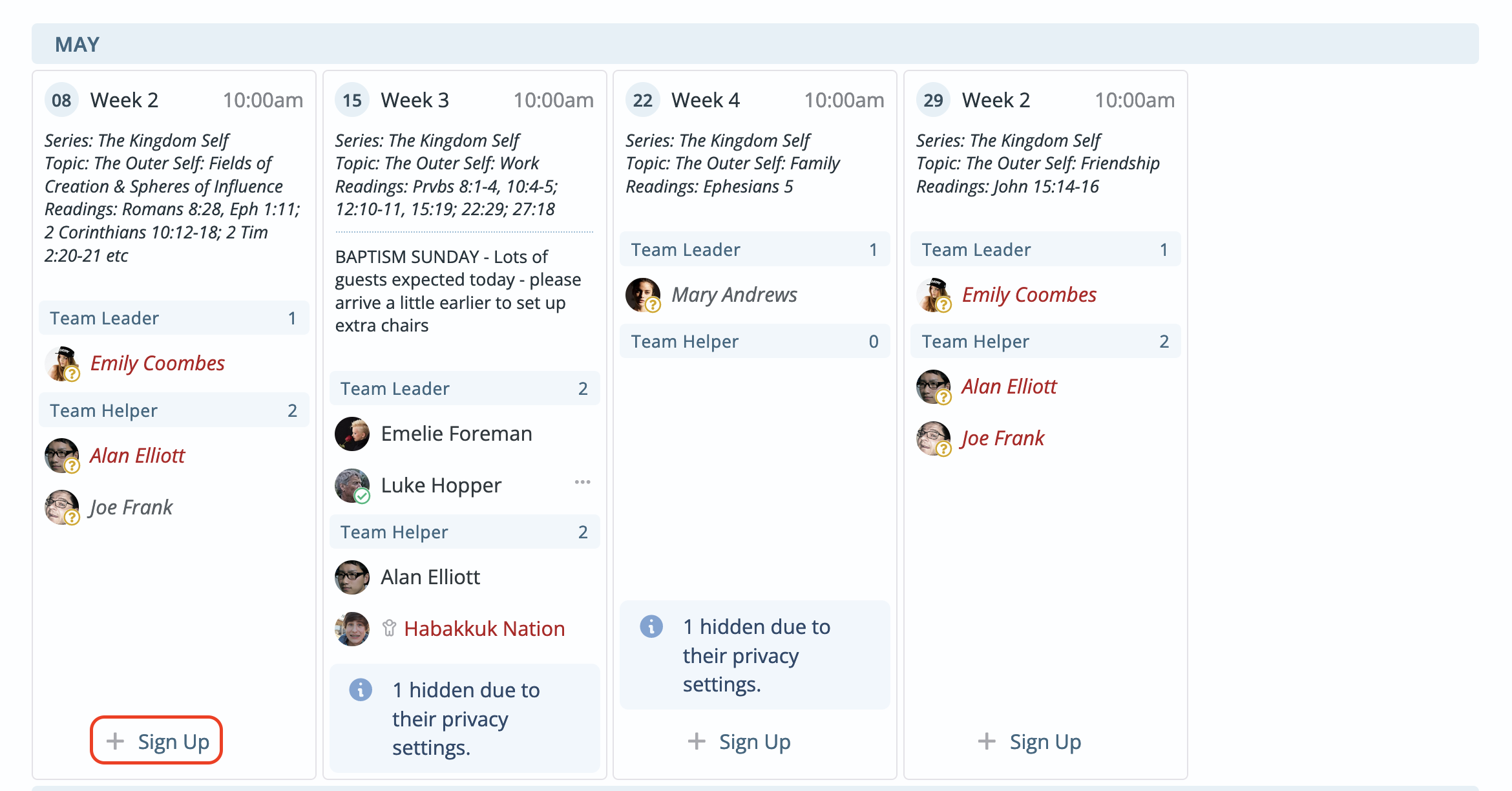 Working with rotas in My ChurchSuite - ChurchSuite Support Articles