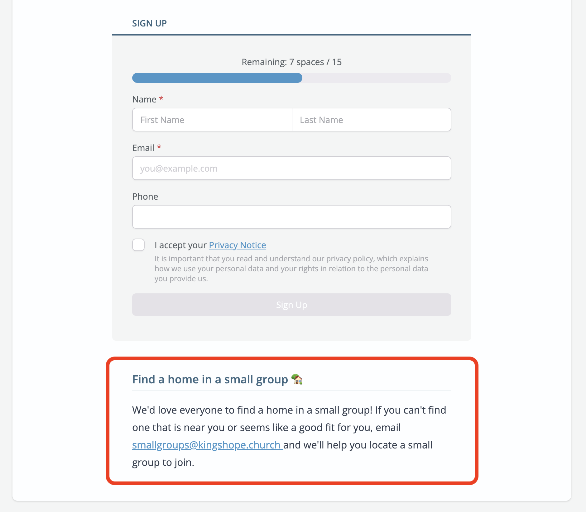 Embed small group lists and maps in your website - ChurchSuite Support ...