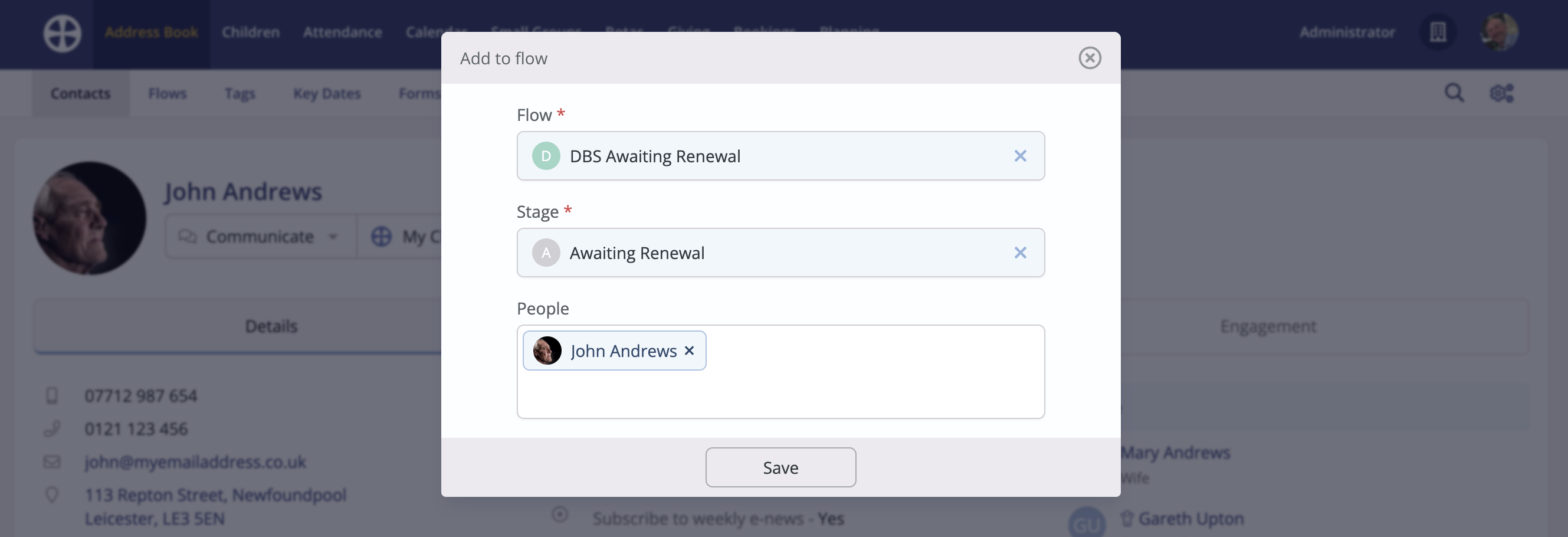 Case Study: Managing DBS renewals - ChurchSuite Support Articles