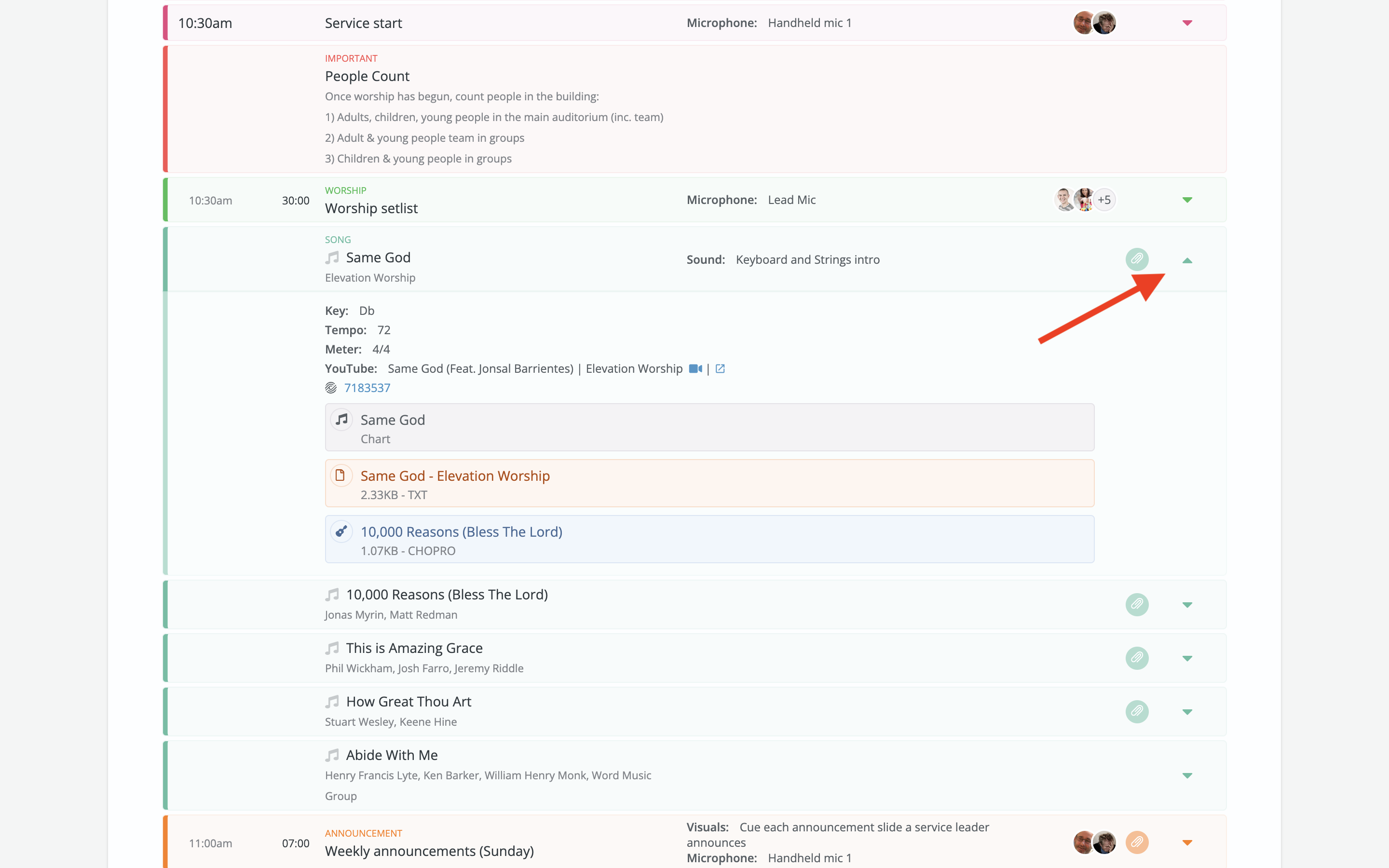 Sharing service plans - ChurchSuite Support Articles
