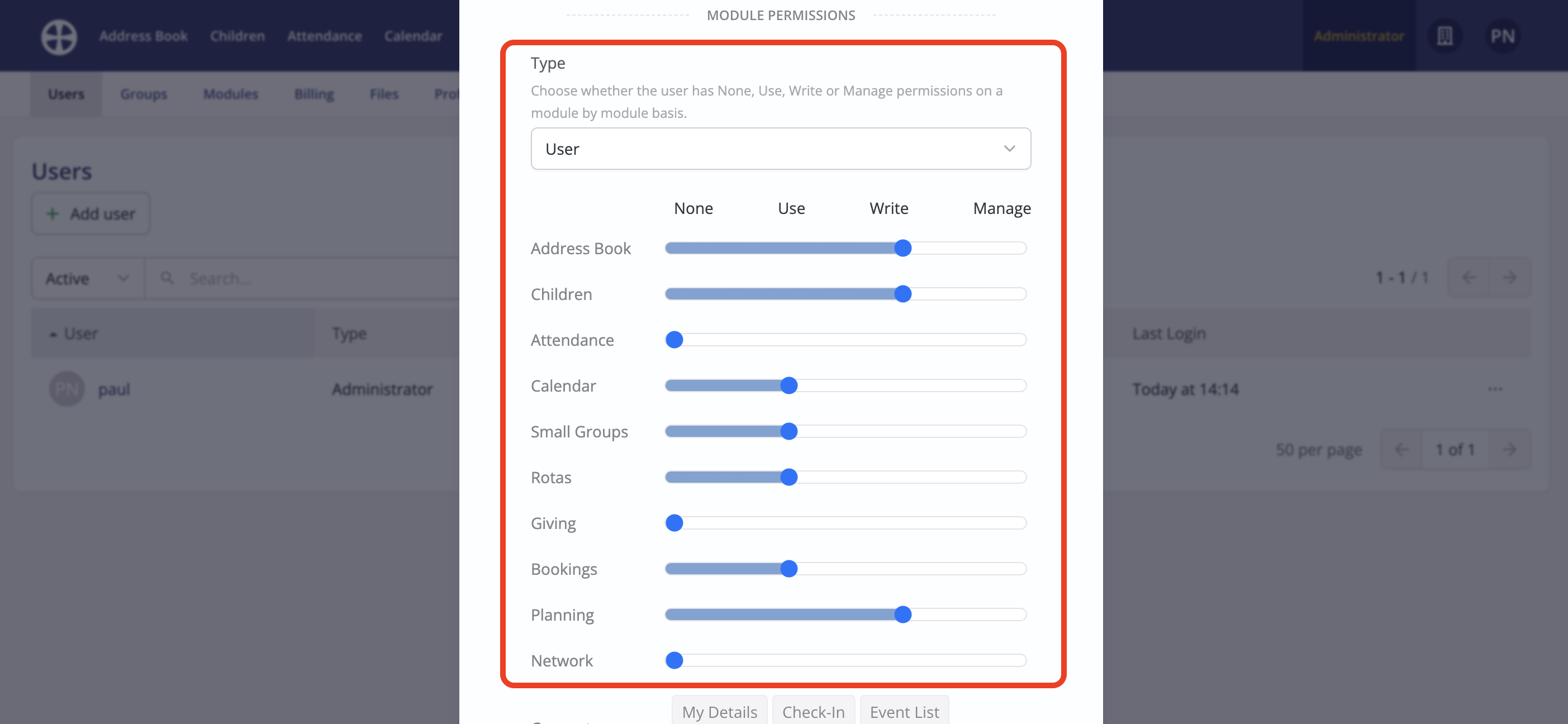 Adding and managing users - ChurchSuite Support Articles