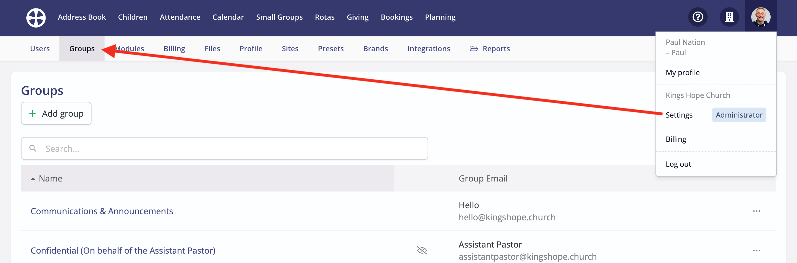 Personalised email signatures - ChurchSuite Support Articles