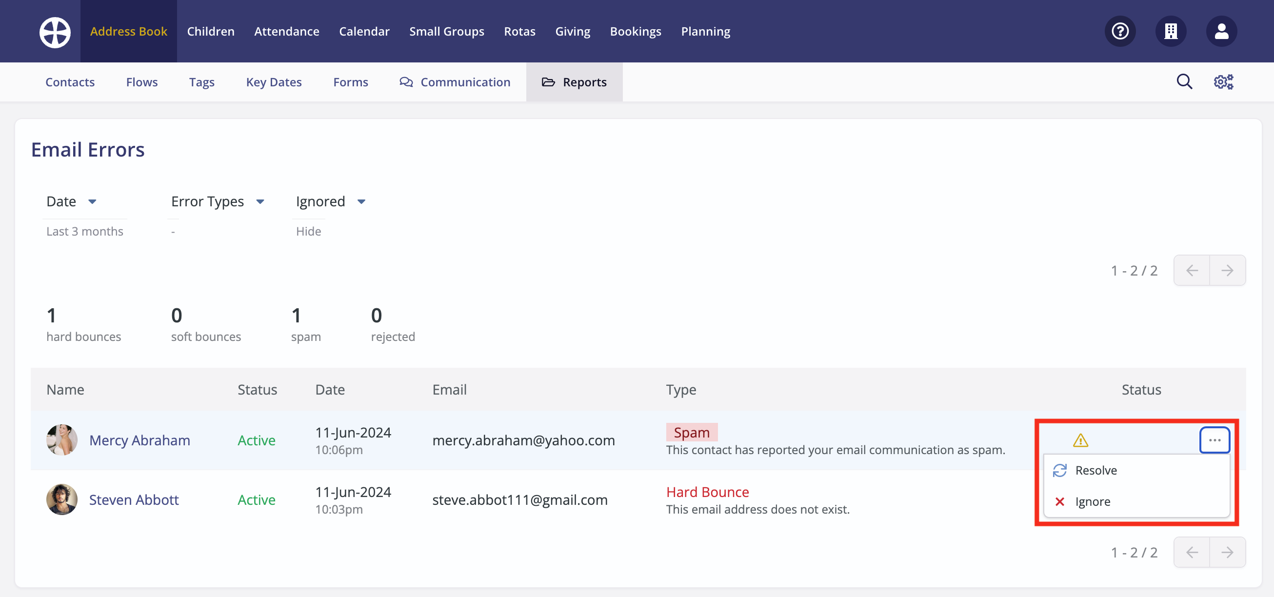 Resolving email delivery issues - ChurchSuite Support Articles