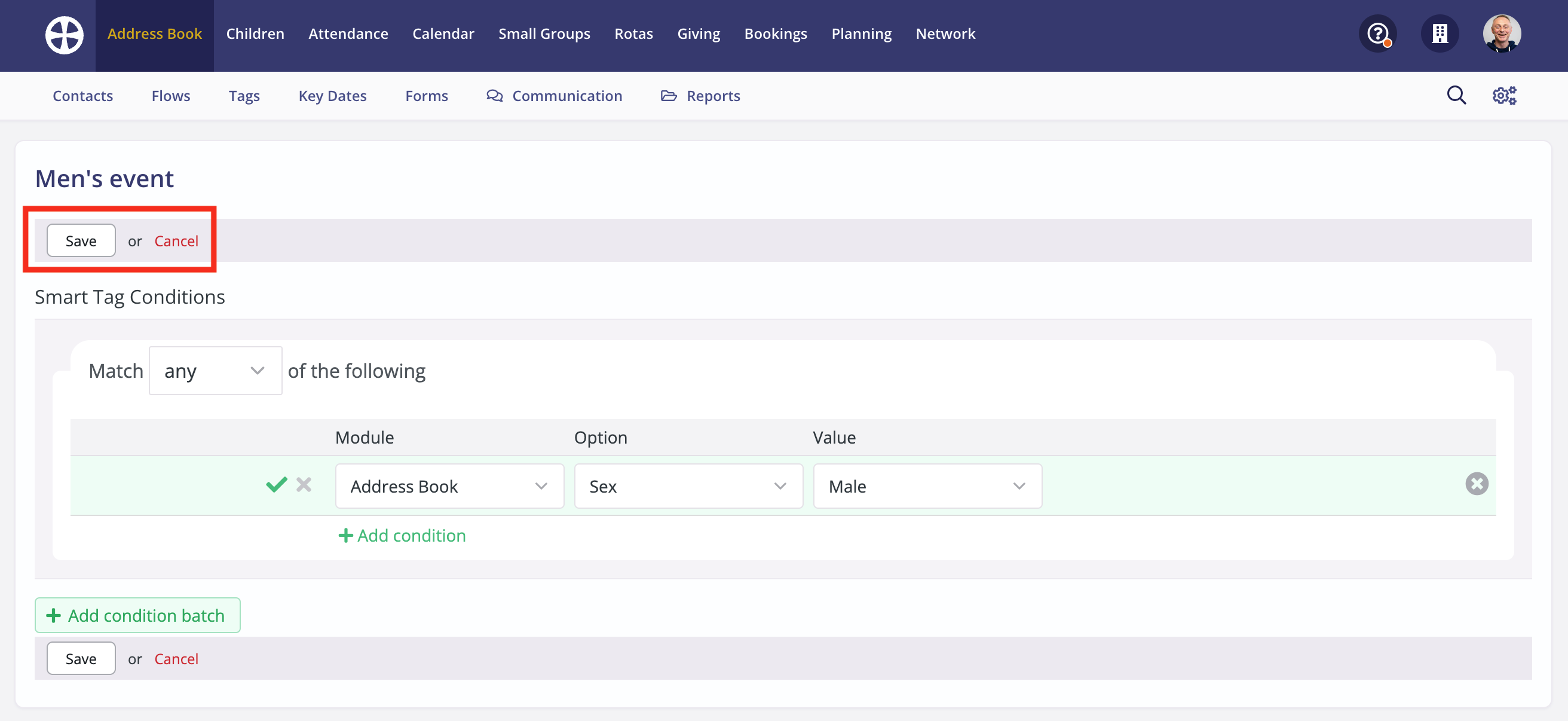 Smart tags - ChurchSuite Support Articles