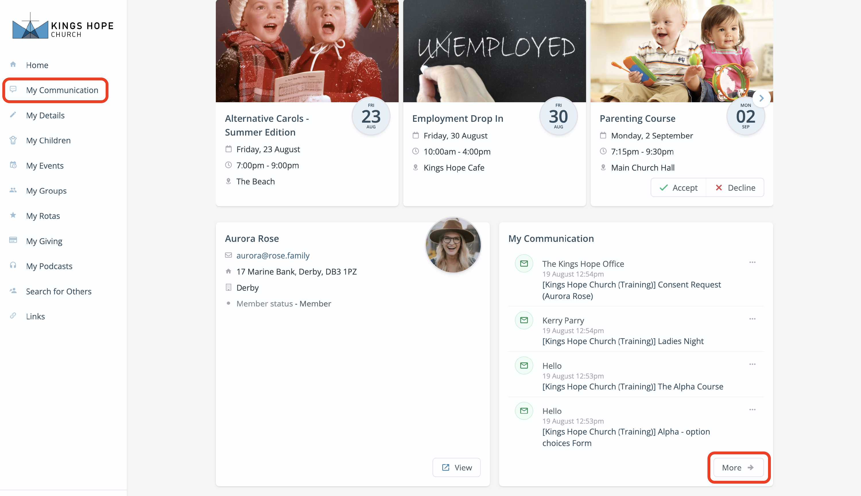 My ChurchSuite User Guide – OLSD