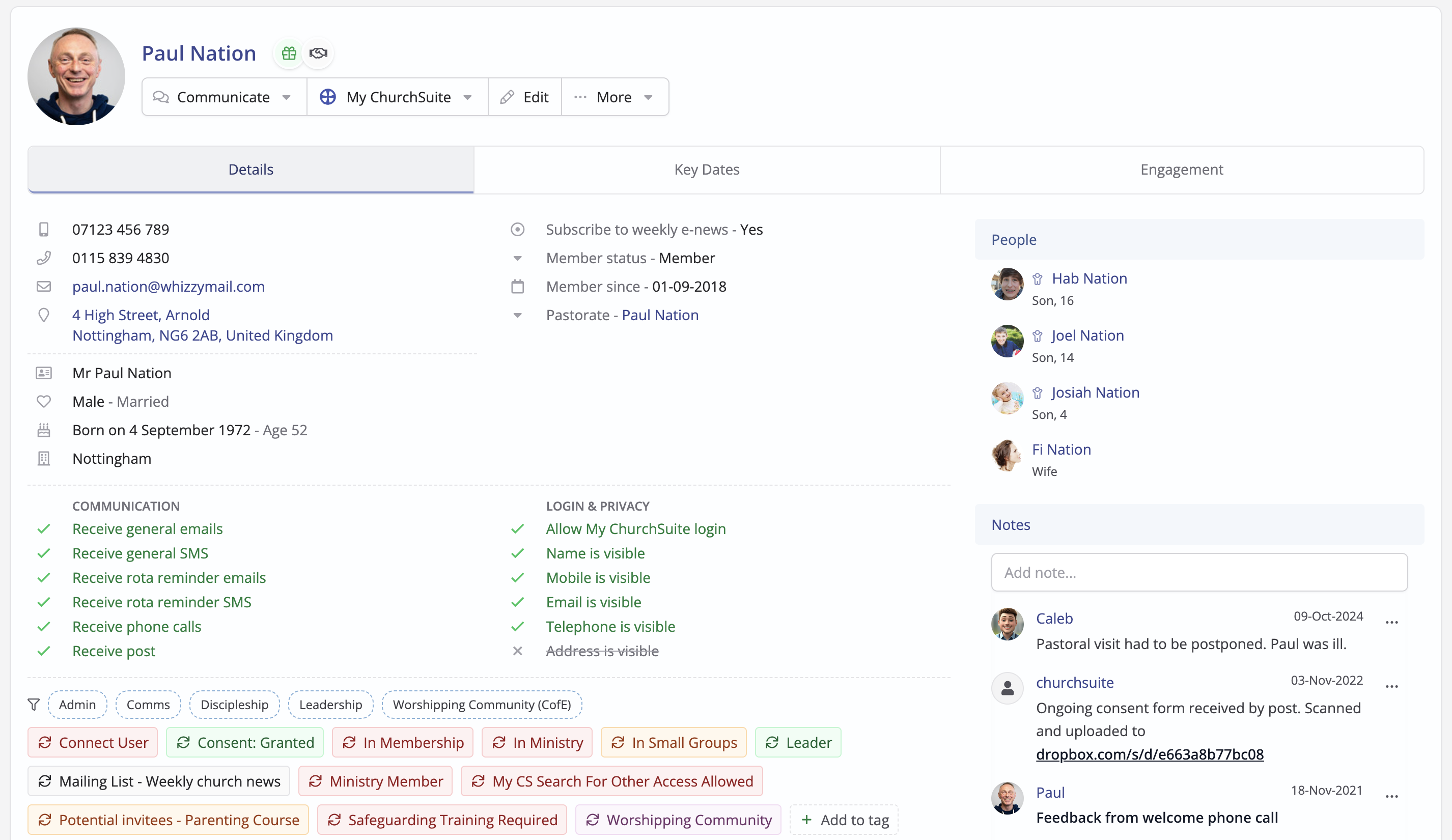 Getting started with the Address Book - ChurchSuite Support Articles