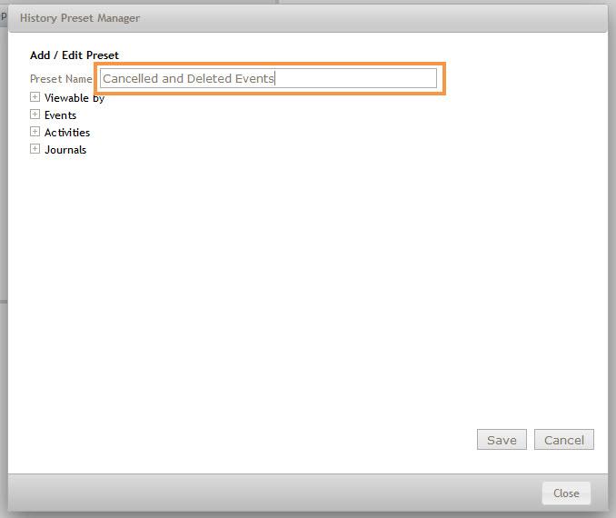 History Reporting: Cancelled and Deleted Events – Momentus Support Center