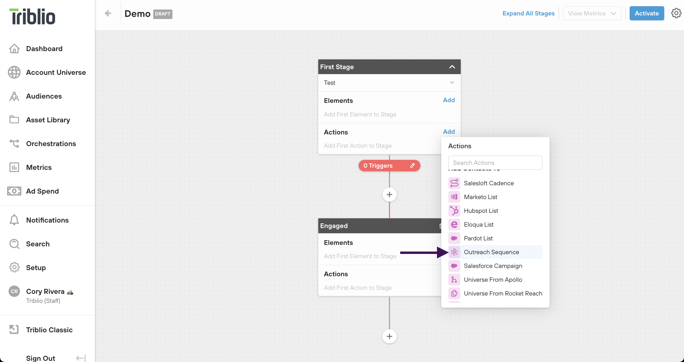 Outreach Integration Setup and Overview – Triblio