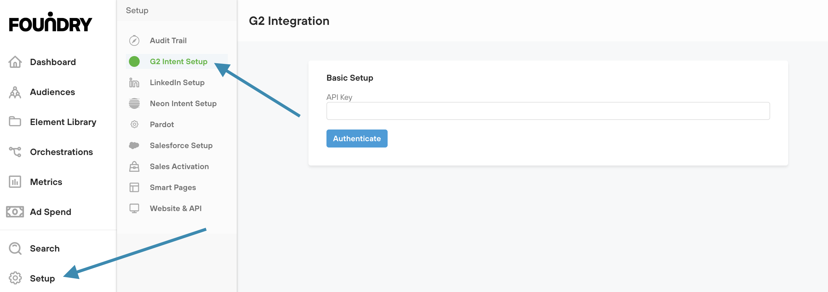 Integrating And Using G2 Intent Triblio 