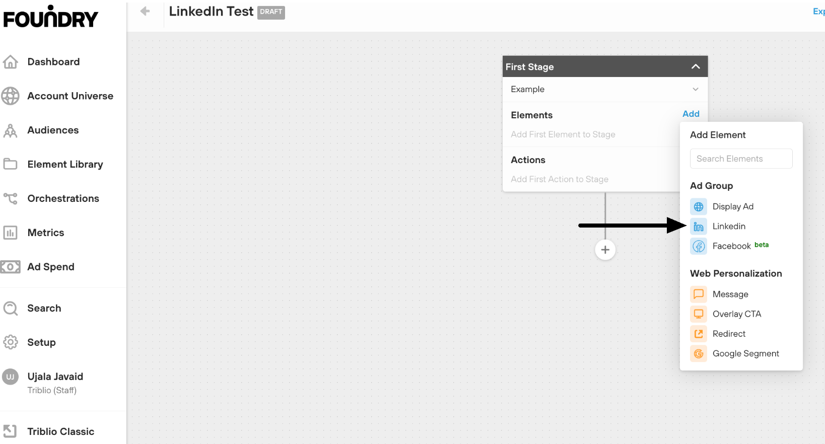 LinkedIn Matched Audience Overview – Triblio