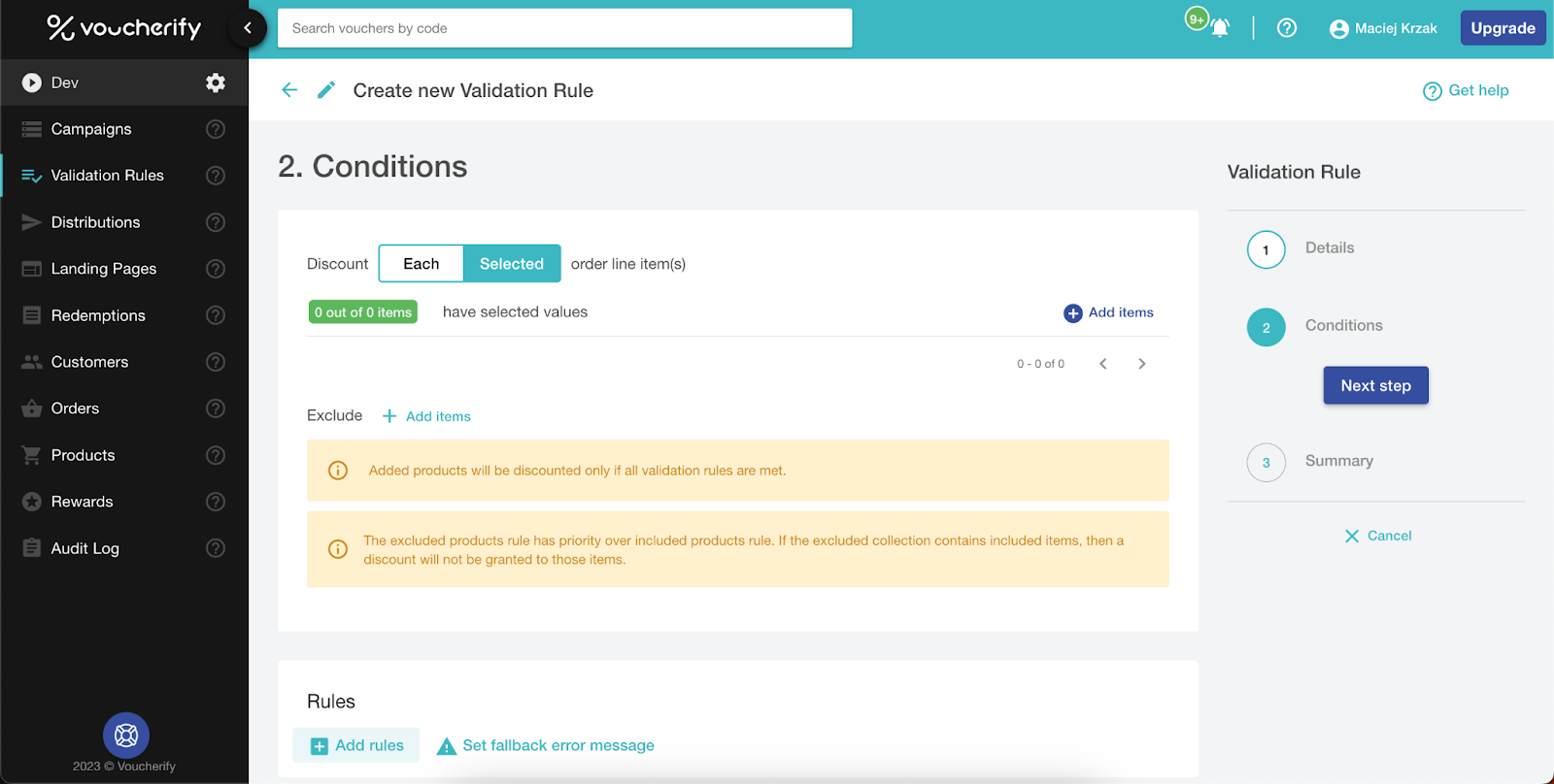 Voucherify Dashboard - Voucherify Support