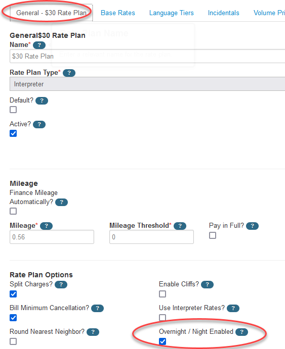 Rate Zones - Overnight and Night Settings – Interpreter Intelligence