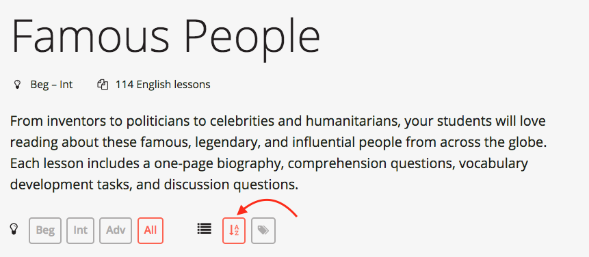 How to Use the Alphabetical Filter - Ellii Help Docs