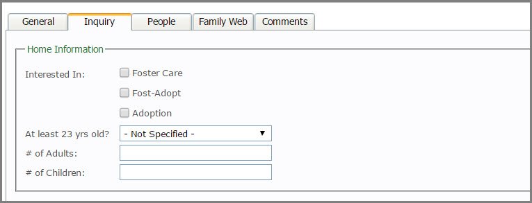 Adding a Home Inquiry – extendedReach