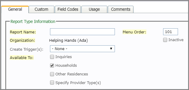 Home Report Types – extendedReach