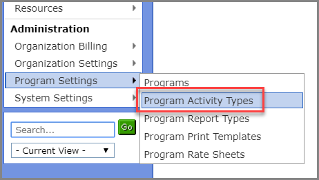 Program Activity Types – extendedReach
