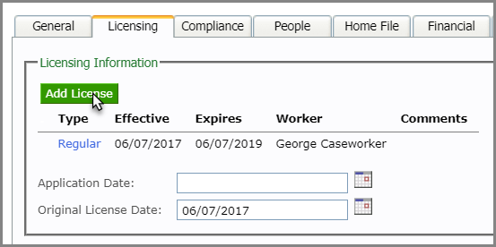 Home Screen: Licensing Tab – extendedReach